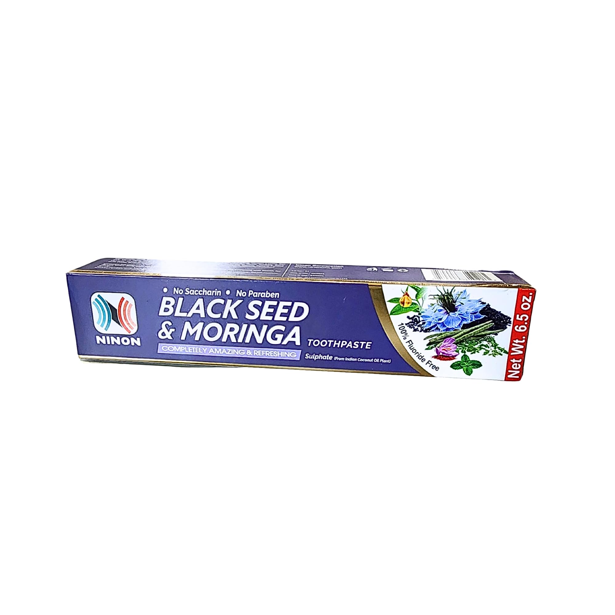 Amazon.com: Ninon Black Seed & Moringa Toothpaste; 6.5oz (single tube) : Health & Household