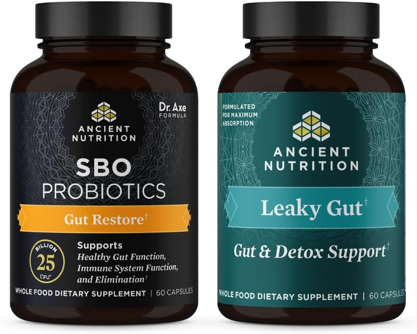 Amazon.com: Ancient Nutrition SBO Gut Restore Probiotics Capsules, 60 ...