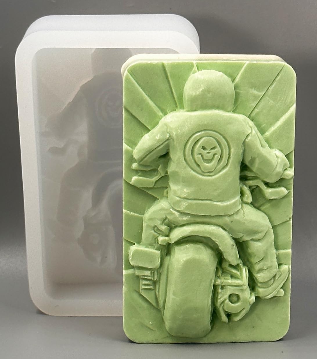 Amazon.com: Biker Silicone Mold SOAP Plaster Wax Resin Clay 5oz Harley ...