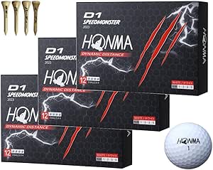 Amazon | 【 3ダース_ホワイト 】 本間 ゴルフ HONMA ホンマ D1 スピードモンスター Speed Monster 2023 BT2302 ホワイト 白 おまけ付 | ノー ...