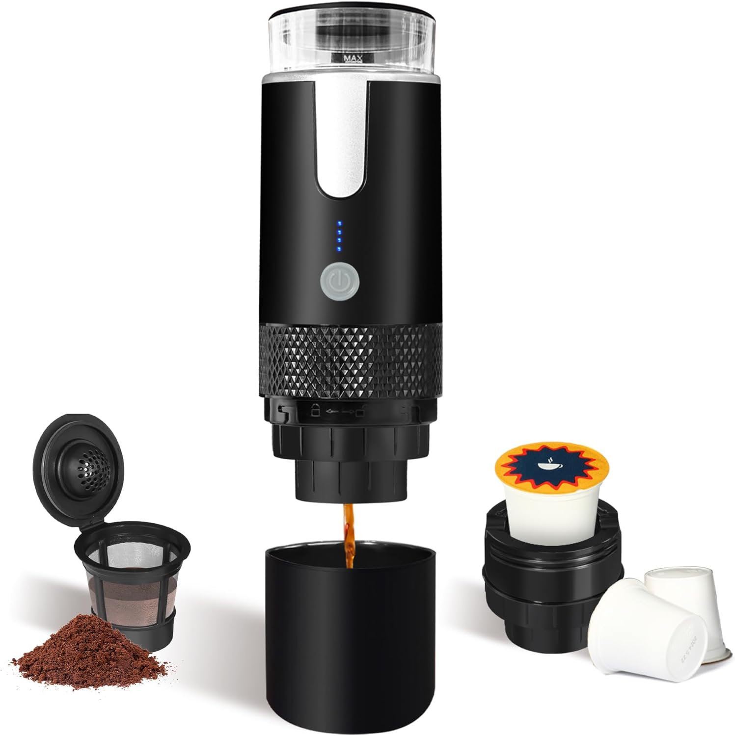 LumoShine Portable Coffee Machine, Mini Coffee Maker, American Style ...