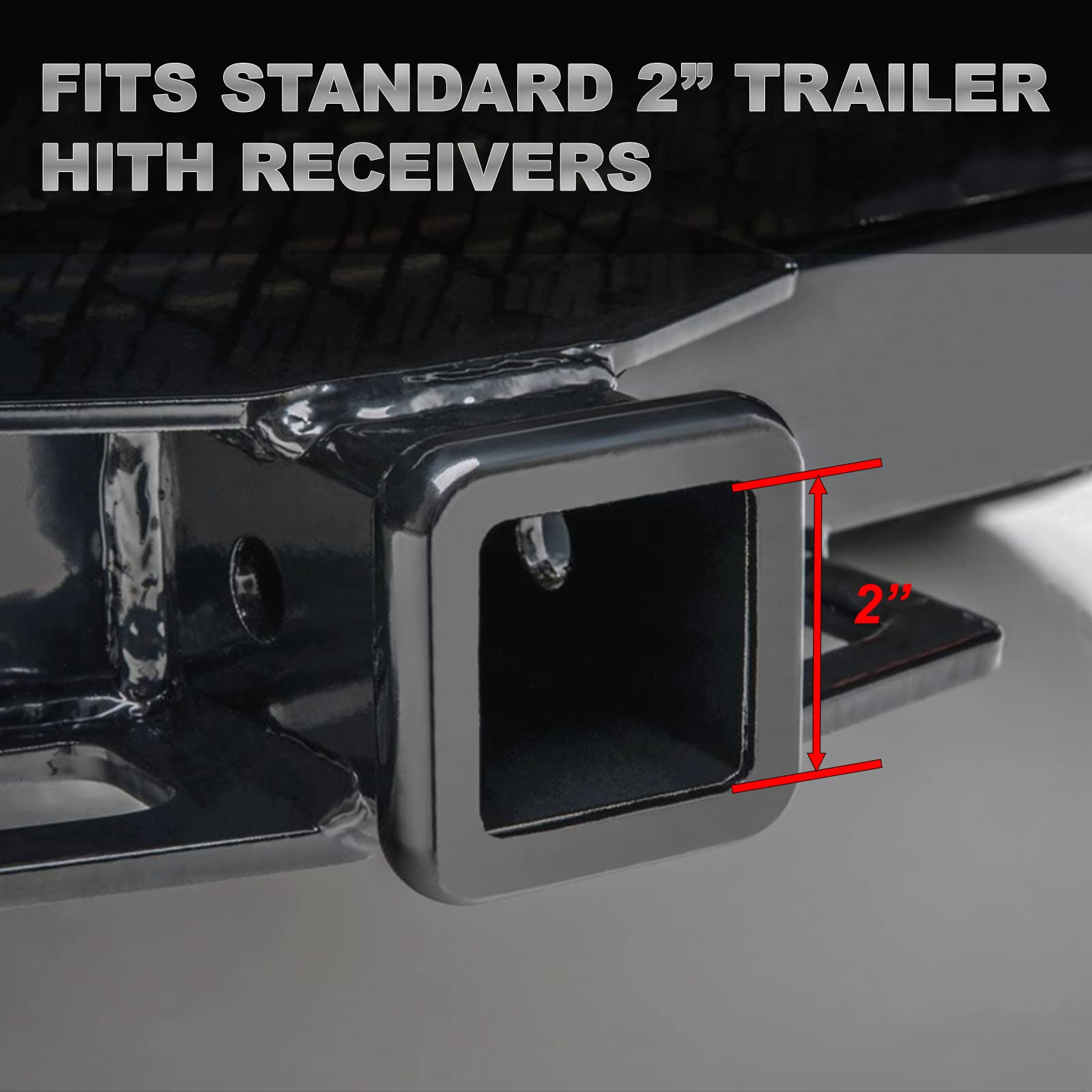 Snapklik.com : TOEASYTY Blue Line American Flag Metal Trailer Hitch ...