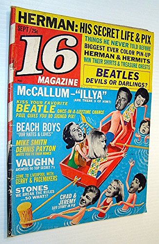16 (Sixteen) Magazine, September 1965, Volume 7, Number 4 - Herman's ...