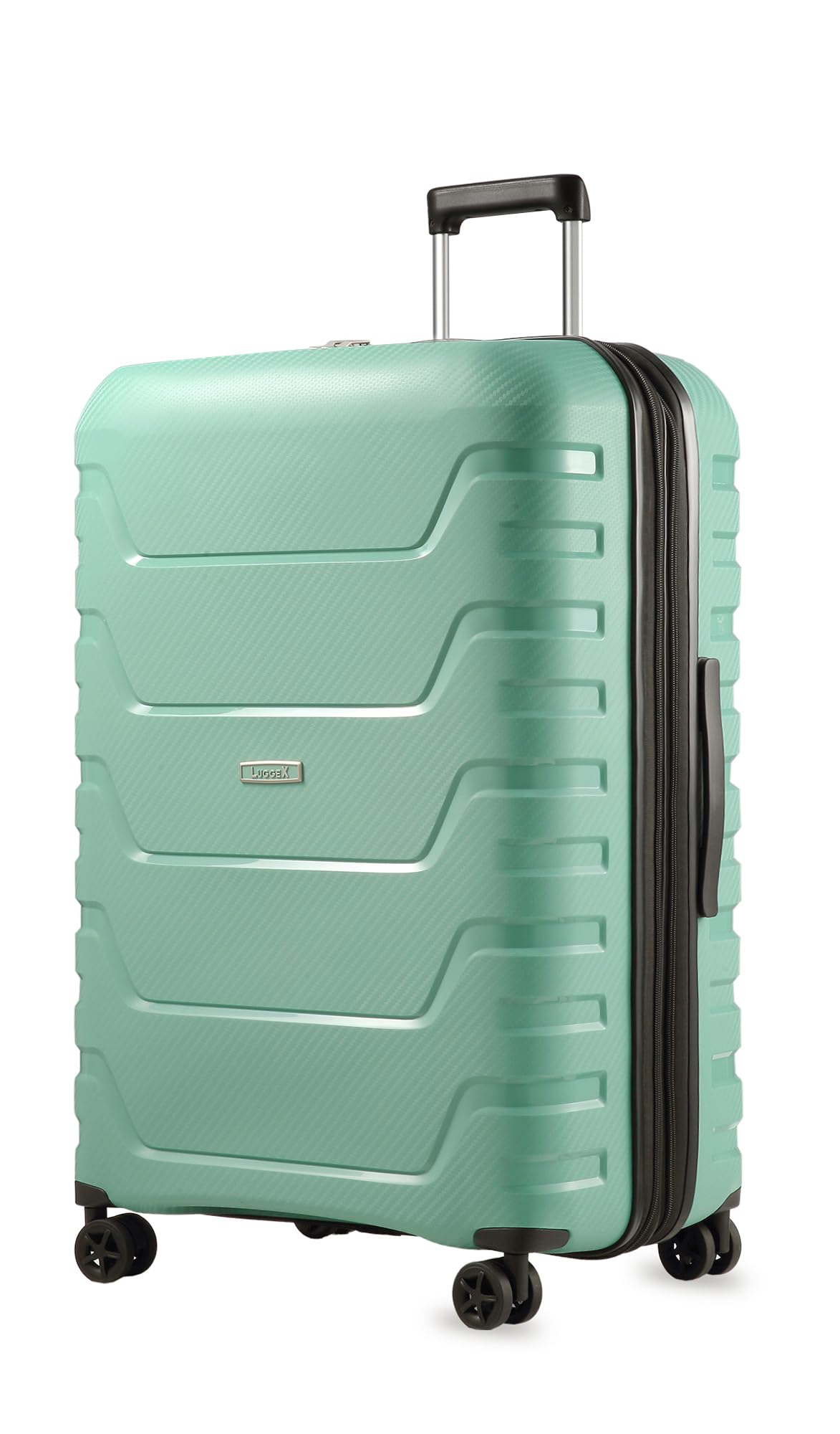 Snapklik.com : LUGGEX Unisex Adult Carbon Fiber Pattern 29 Inch Suitcase