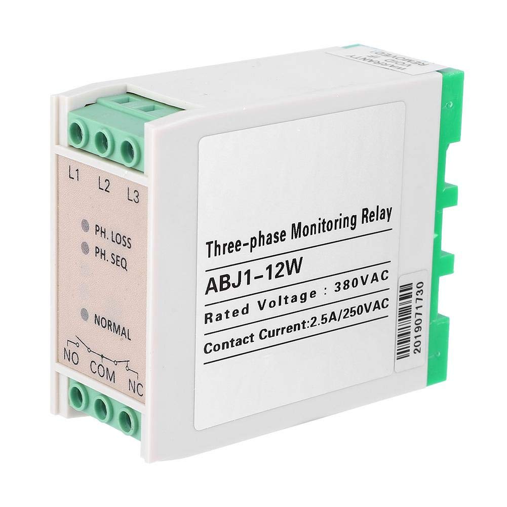 Buy 380VAC Three-Phase Power Relay, Voltage Monitoring Relay, 35 mm ...