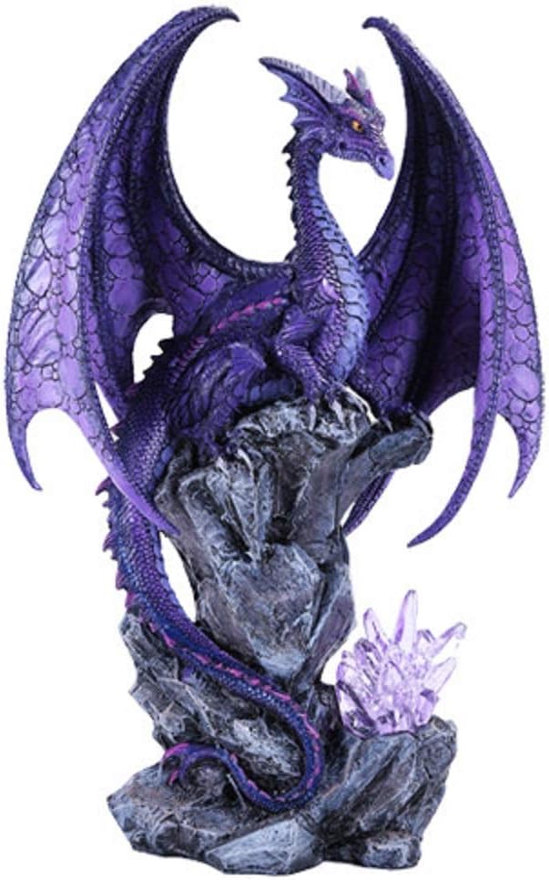 Amazon.com: Pacific Giftware Royal Purple Dragon Family Collectible ...