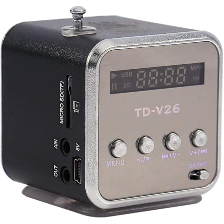 Amazon.com: Hemobllo Mini Speaker Digital Portable Music MP3/4 Player ...