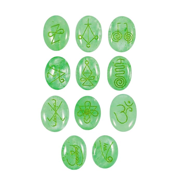 Buy Blessfull Healing 11 Pcs Green Aventurine Zonar, Halu, Harth, Rana ...