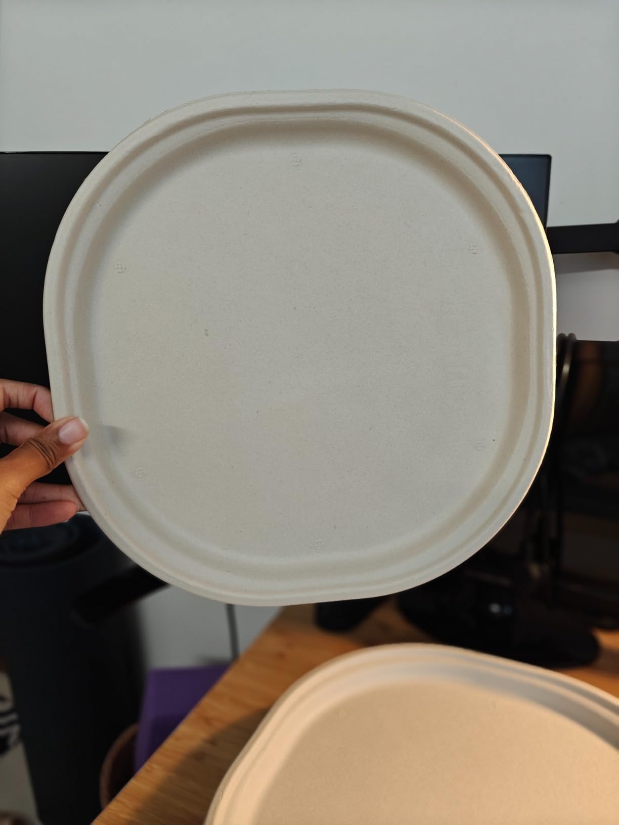 CHUK [Eco-Friendly Bagasse 12 Inch Plate, Brown, Leak-Resistant ...