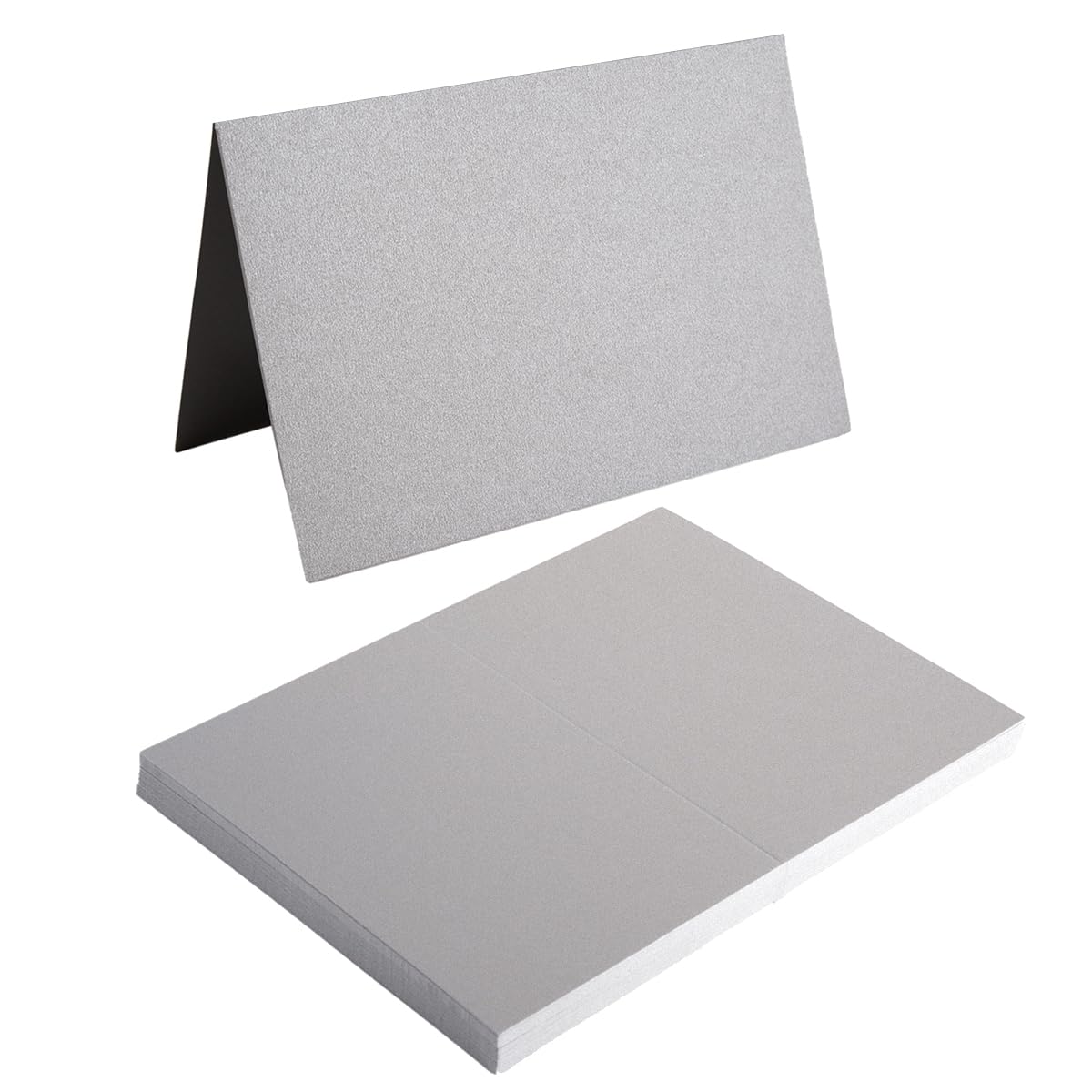 Snapklik.com : Toperd 50 Pack Shiny Blank Folded Cardstock Shiny ...