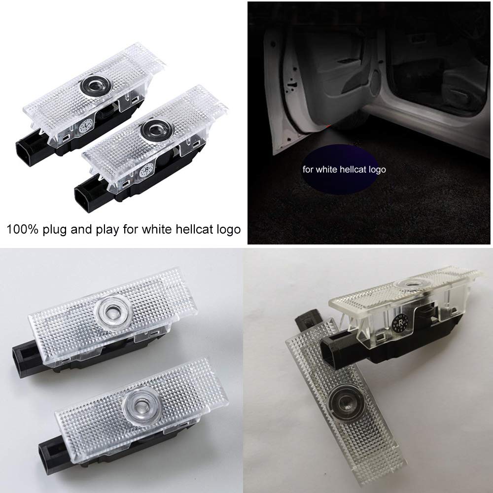 2pcs Set Car LED Puddle Projector Ghost Shadow Logo Light for Dodge ...