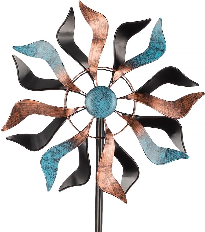 Amazon.com: Cyan Oasis Wind Spinners Outdoor - Metal Windmill for Yard ...