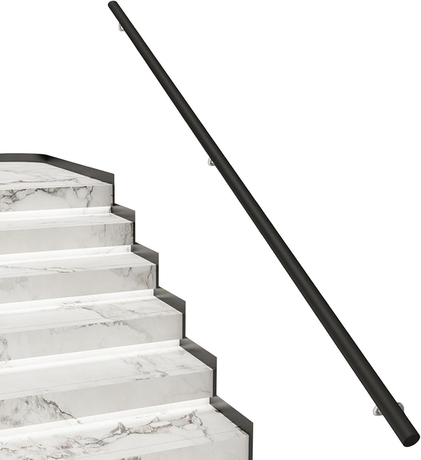 3 Color Staircase Handrail Wall Stair Handrails Solid Wood Stair ...