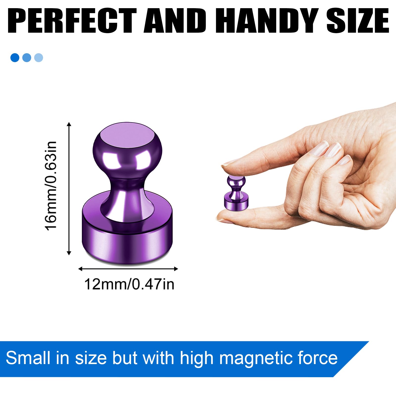 Snapklik.com : 20 PCS Refrigerator Magnets, Purple Fridge Magnet Strong ...