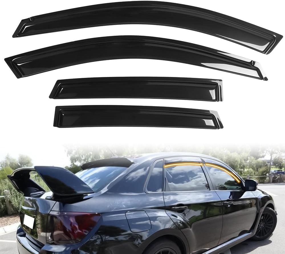 Amazon.com: ECNEREFERR Window Visors Rain Guards Deflector FIt 12-16 ...