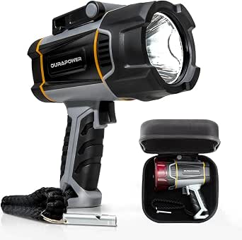 Durapower Boat Spotlight Flashlight, 3000LM IP67 Waterproof Super ...
