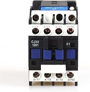 Contactor CJX2-1201 12A 3P + NC Magnetic AC Electrical 3 Pole Contactor for Unit 3 Phase 38 0V ...