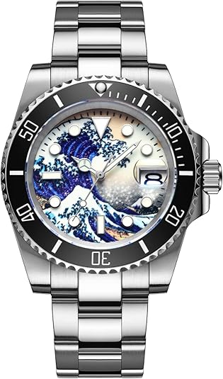 Amazon.com: ADDIESDIVE Sterile Automatic Diver Watch for Men Surf Dial ...