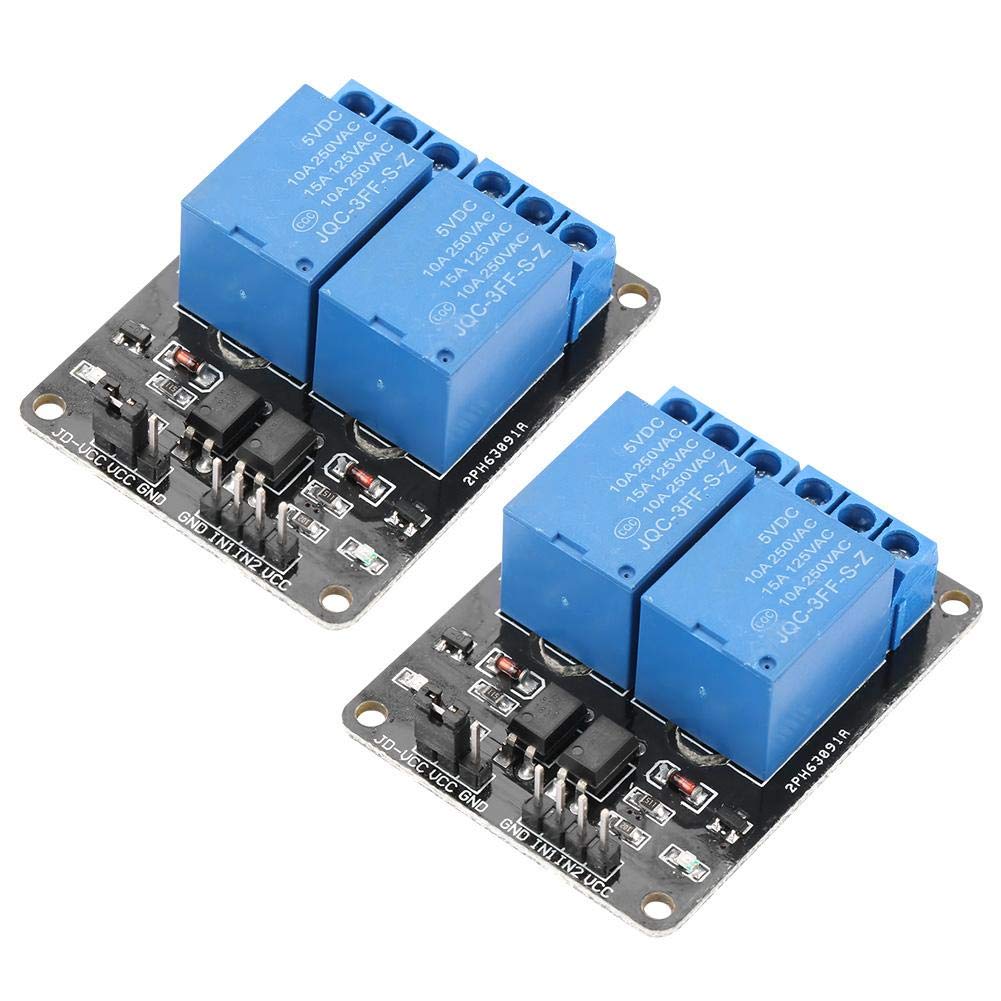 Buy 2 Channel Relay Module -2Pcs 2 Channel Isolated Type Relay Module ...