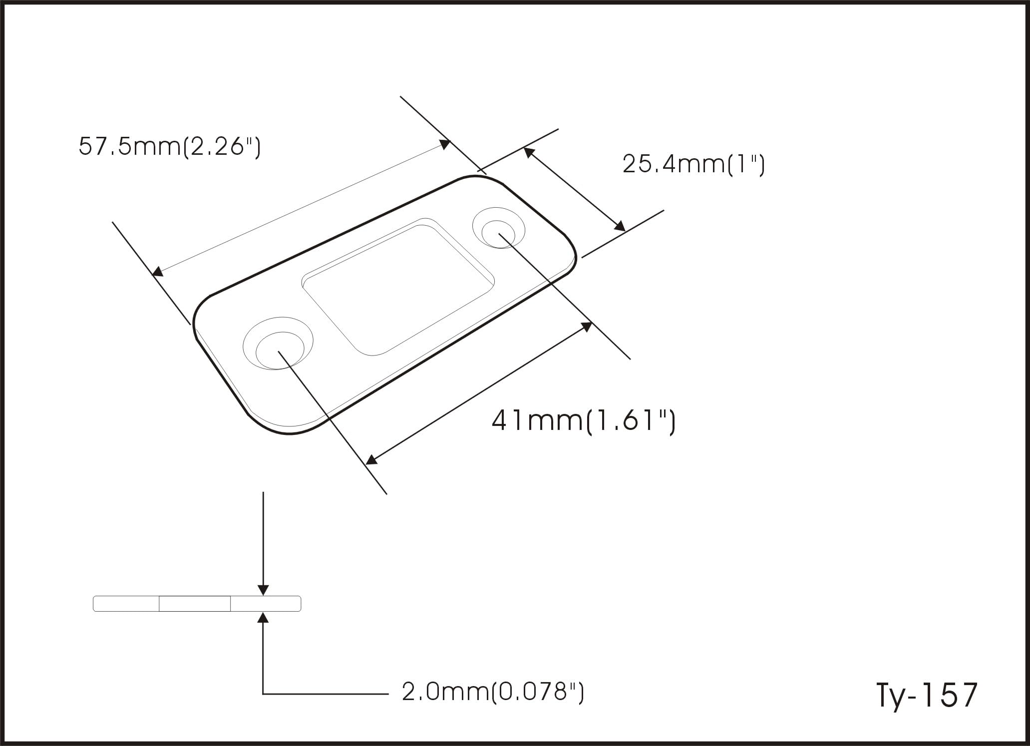 Snapklik.com : Solid Brass Deadbolt Strike Plate, Door Backplate, Round ...