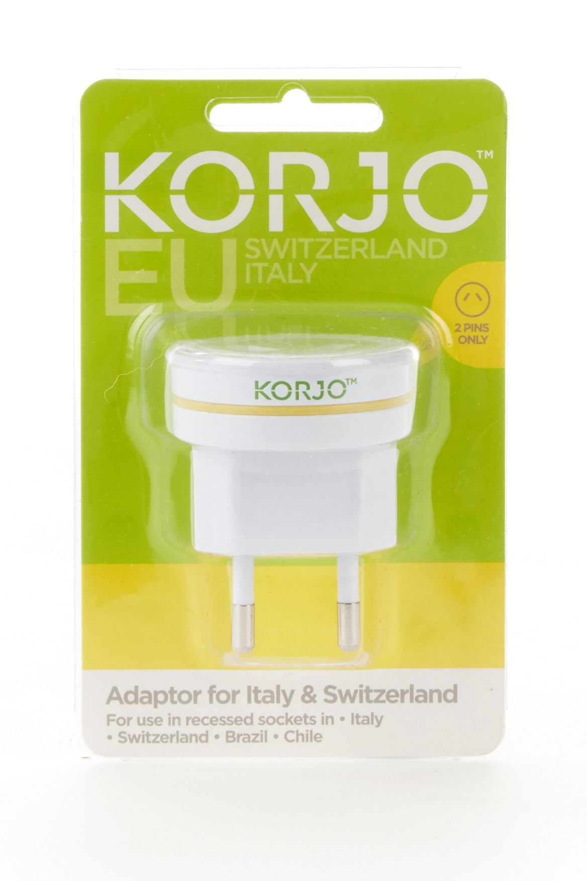 Korjo EU (Italy and Switzerland) Travel Adaptor, for AU/NZ Appliances ...