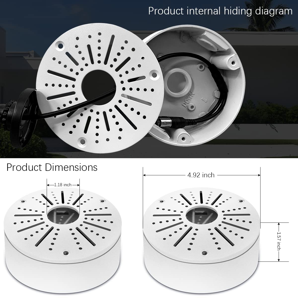 Snapklik.com : (Outdoor Security Camera Junction Box) Universal ...