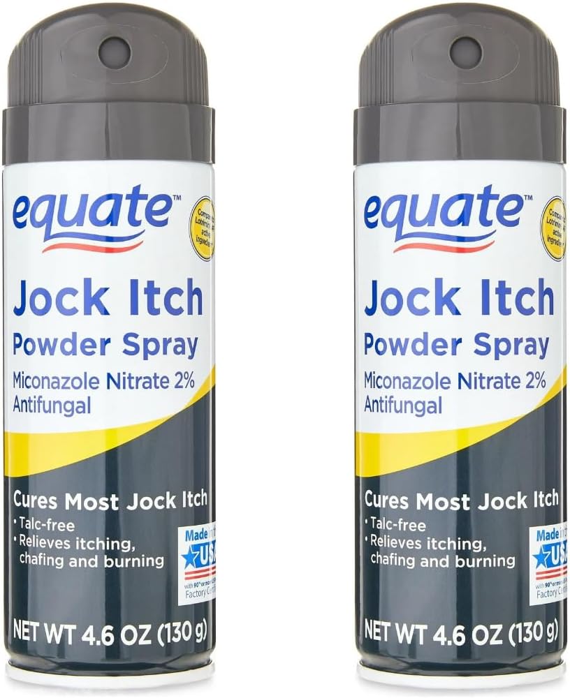 Amazon.com: Equate Jock Itch Relief Powder Spray Antifungal, 4.6 oz ...