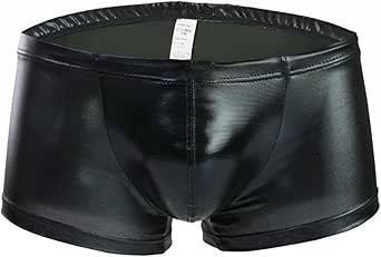 Men's Sexy Faux Leather Shorts Pants Low Rise Ultra Soft Erotic ...