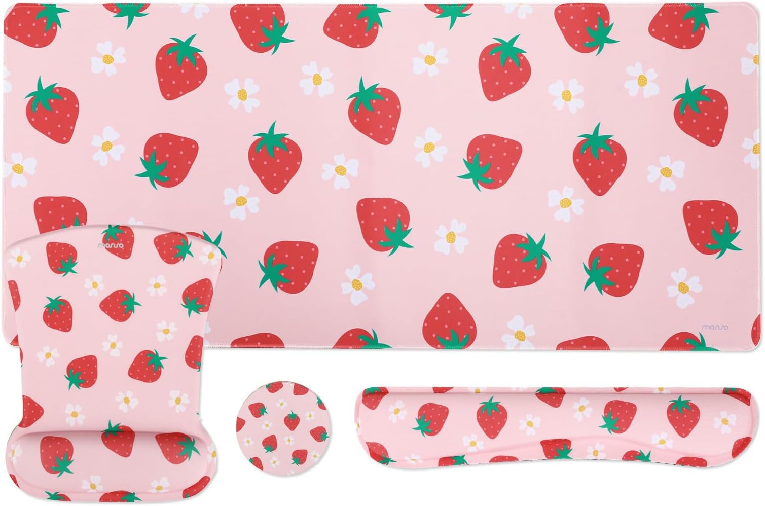 Amazon.com: MOSISO Desk Pad Mat Keyboard Mouse Pad Set,Large Gaming ...