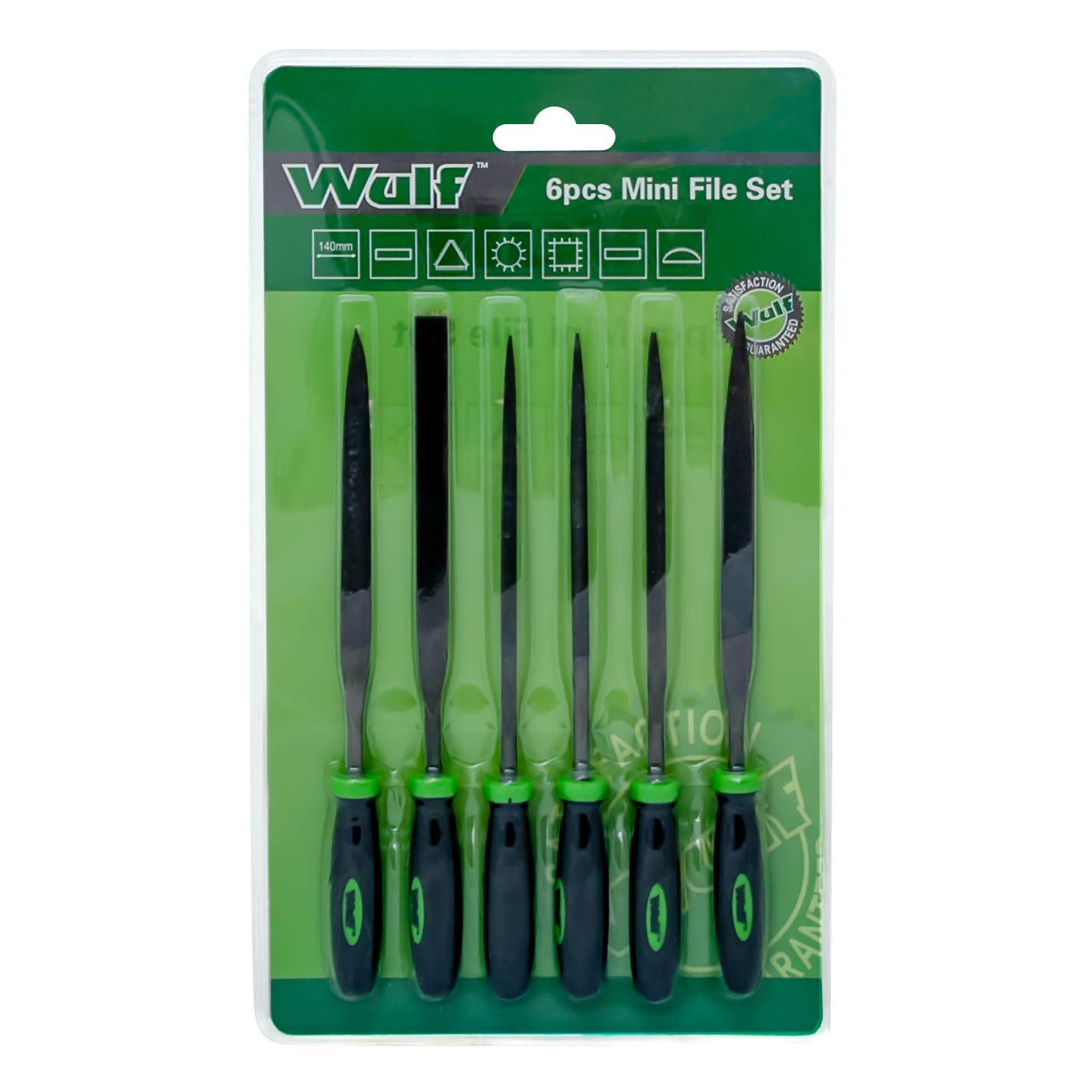 WULF 6-Piece Steel Needle File Set | Precision Hand Files for Shaping ...