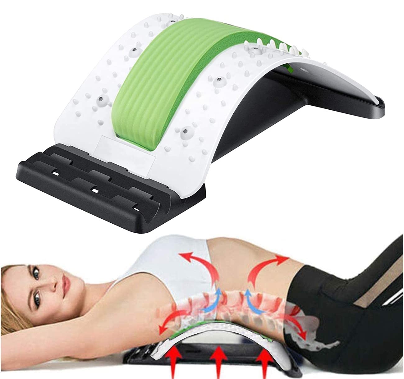 Buy Back Stretcher, Lumbar Back Pain Device, Multi-Level Back Massager ...