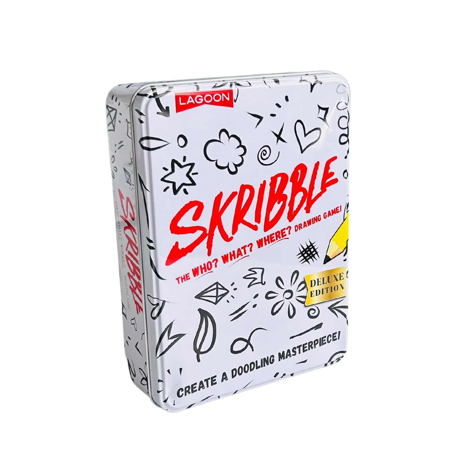 Skribble The Crazy Drawing Game Large Deluxe Game in a Tin – BigaMart