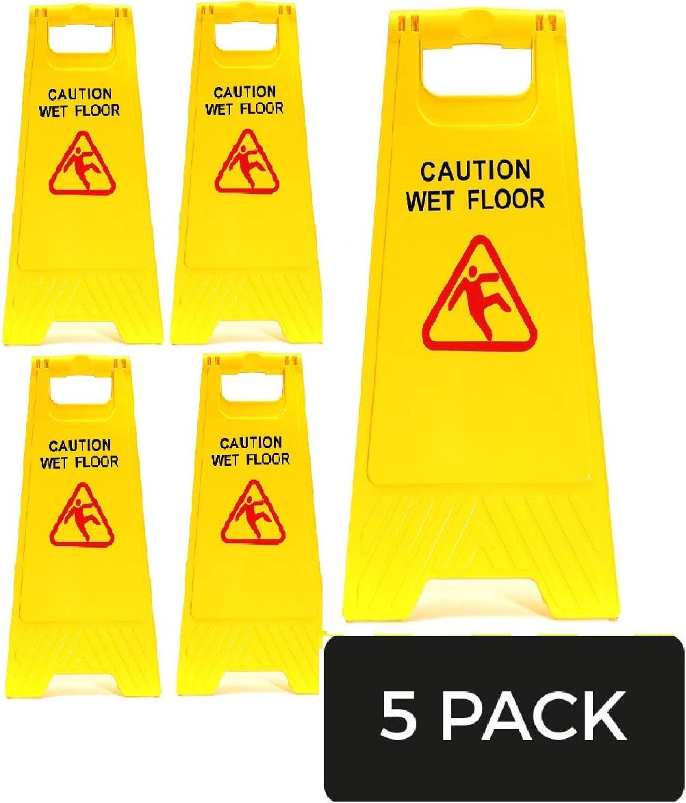 (Pack of 2) CAUTION CLEANING IN PROGRESS 'A' Frame Safety Signs Floor ...
