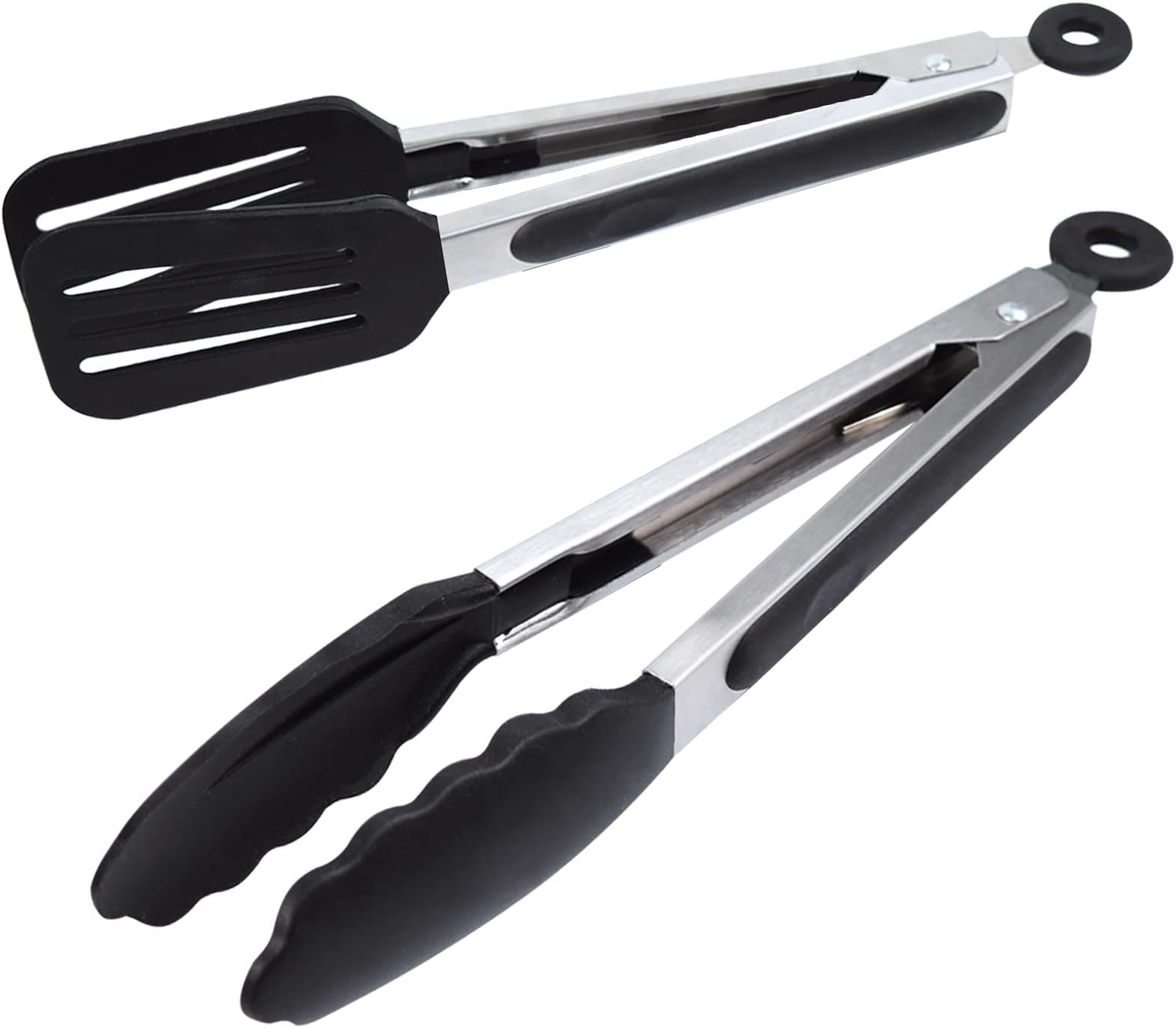 Navani Kitchen Tongs Silicone | 9 Inch Set of 2 Silicone Tongs ...