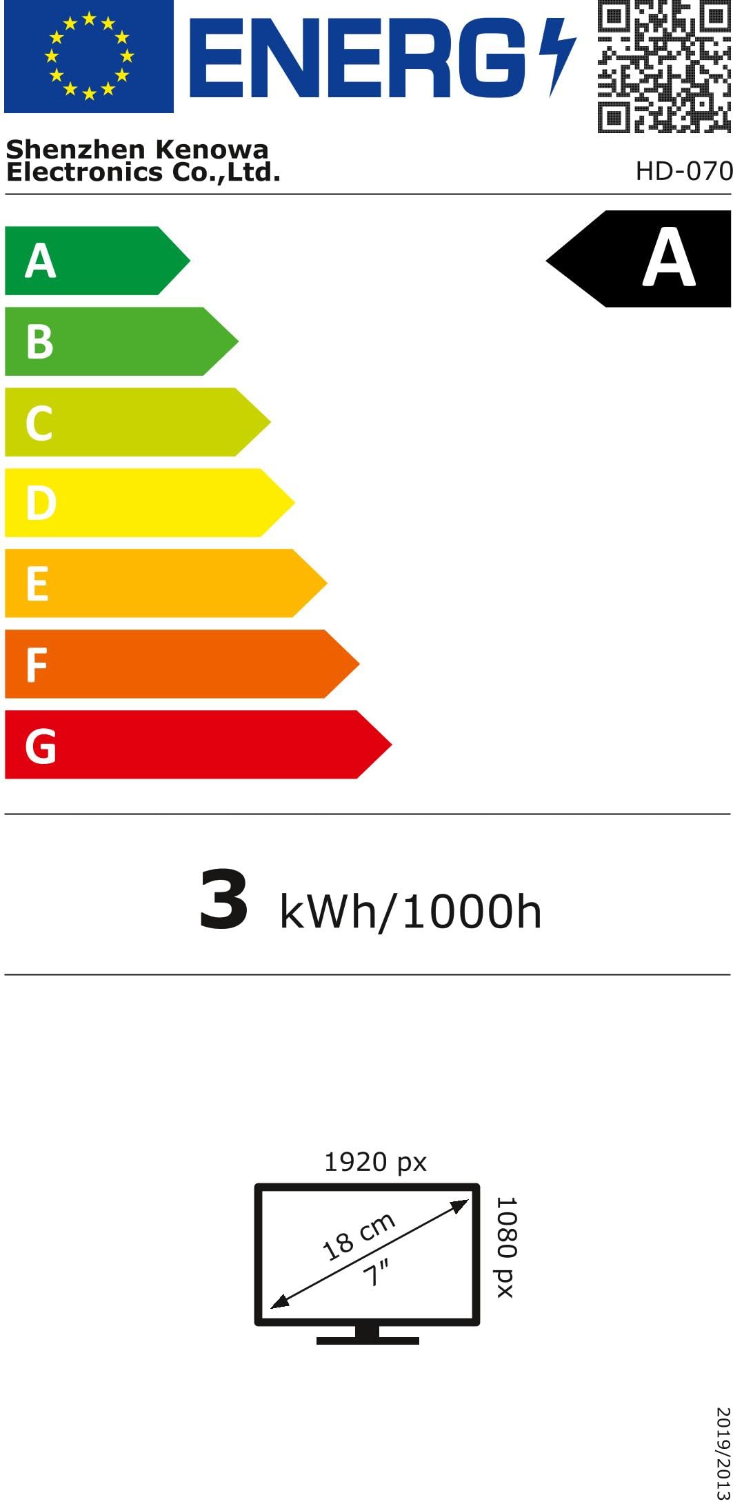 Jhcztrk Kleiner Mini Touchscreen Monitor 8 Zoll 800X480 mit eingebauten ...