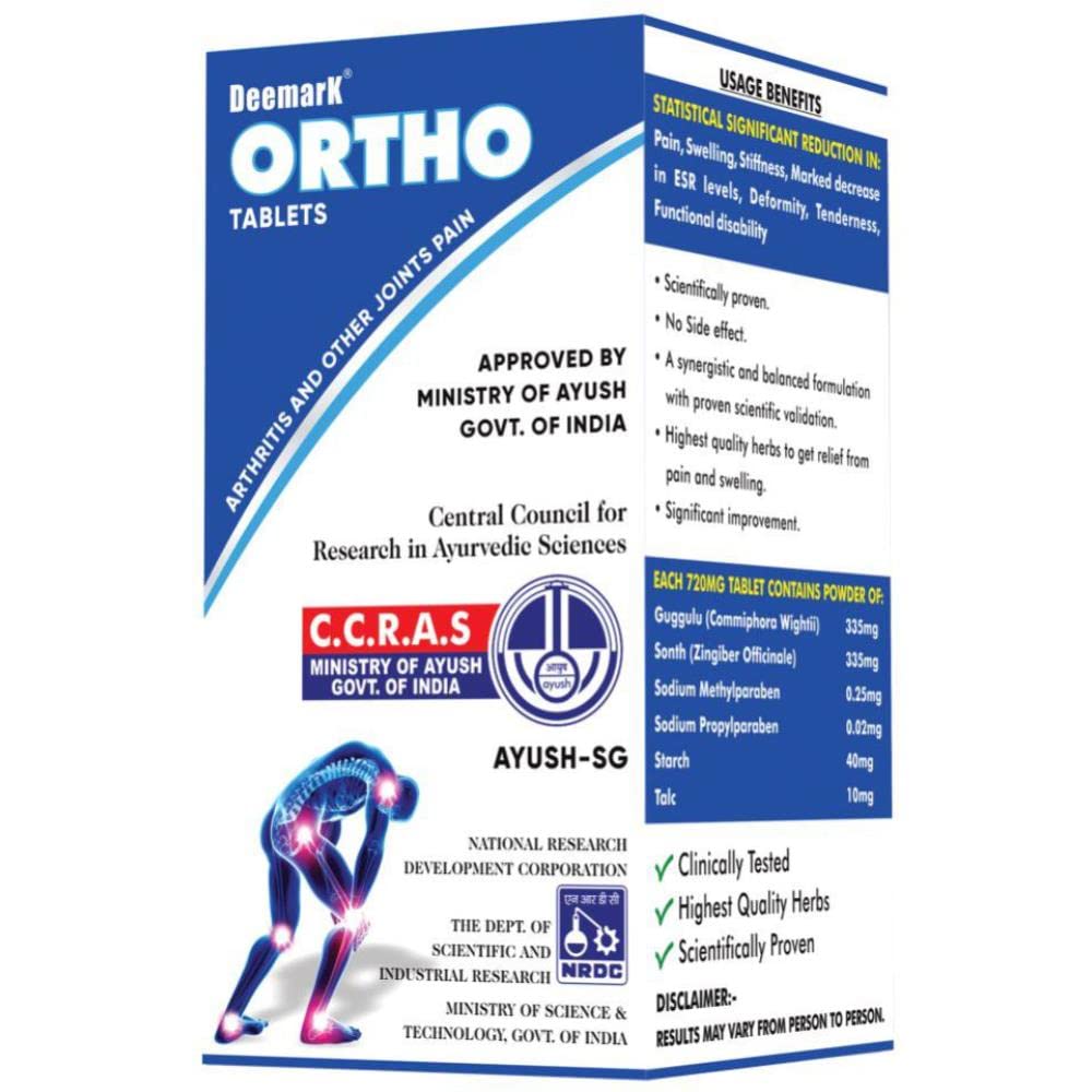 Deemark Ortho Tablets 90 Tablets Complete Joint Pain And Muscles ...