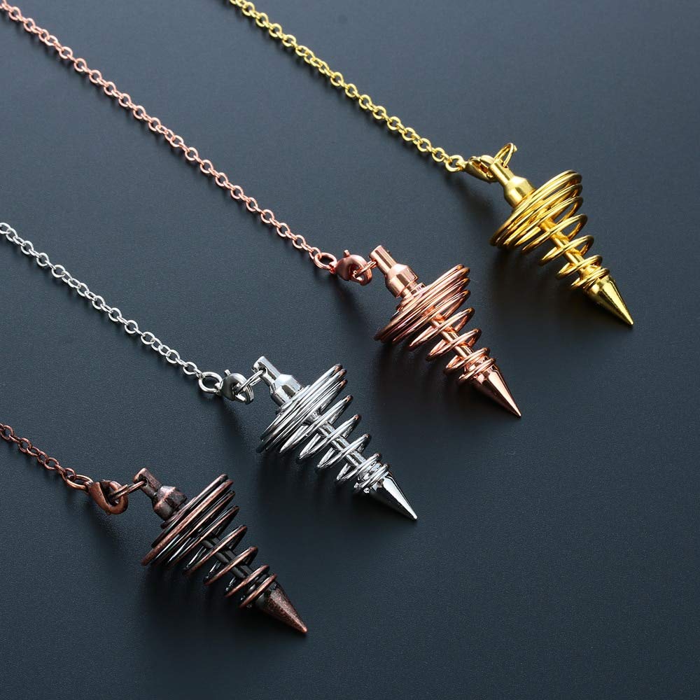 Buy YUNMENG Unisex Metal Pendulum Pendulo Radiestesia Pendulums for ...