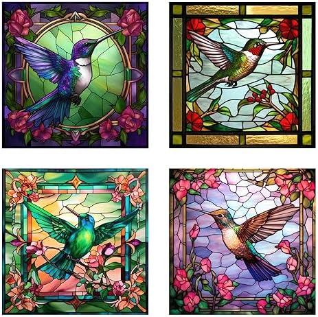 Amazon.com: 20 Pieces Large Size Hummingbird Window Hummingbird Decals ...