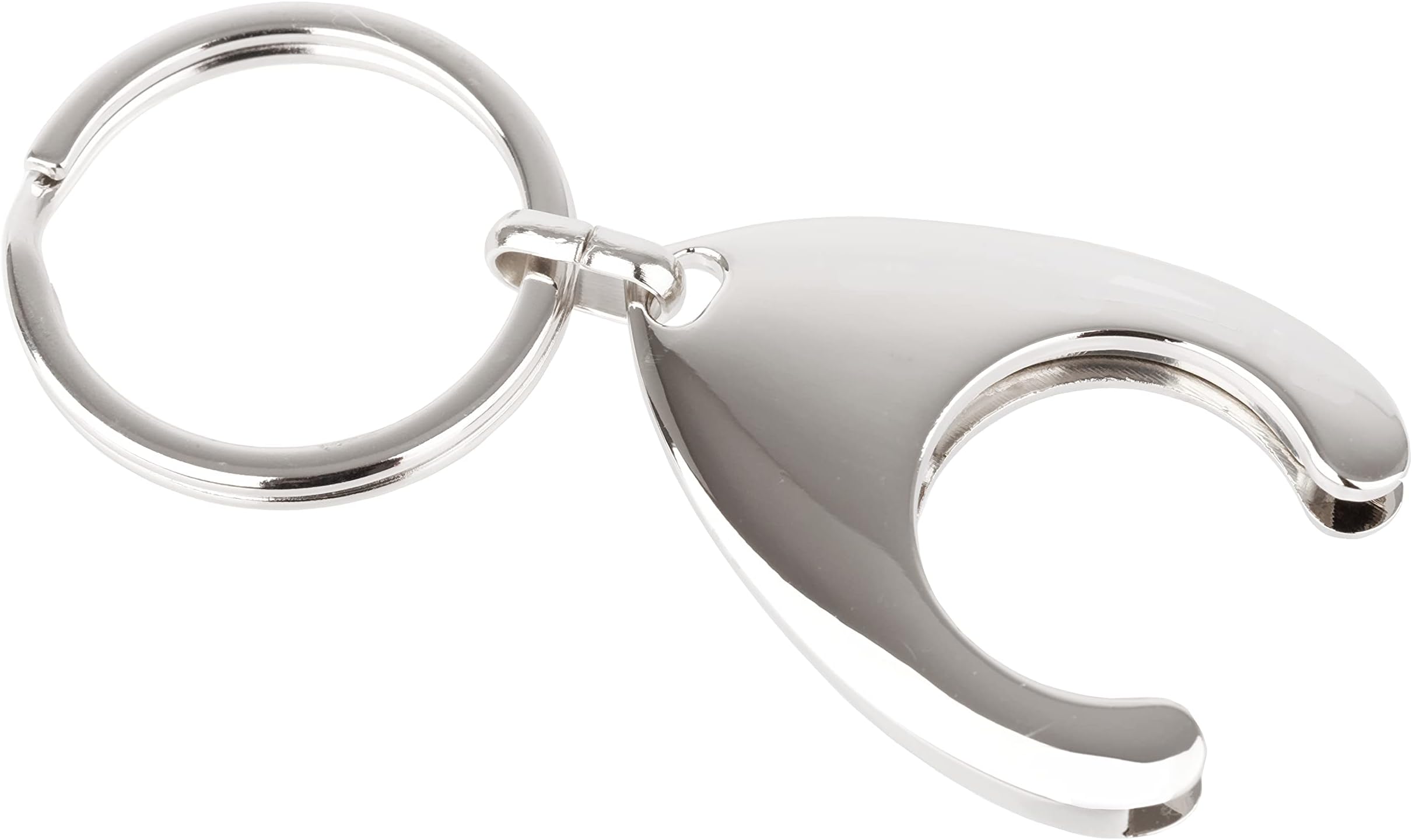 £1 Coin Key Ring Trolley Token Metal Holder Keyring : Amazon.co.uk: Fashion