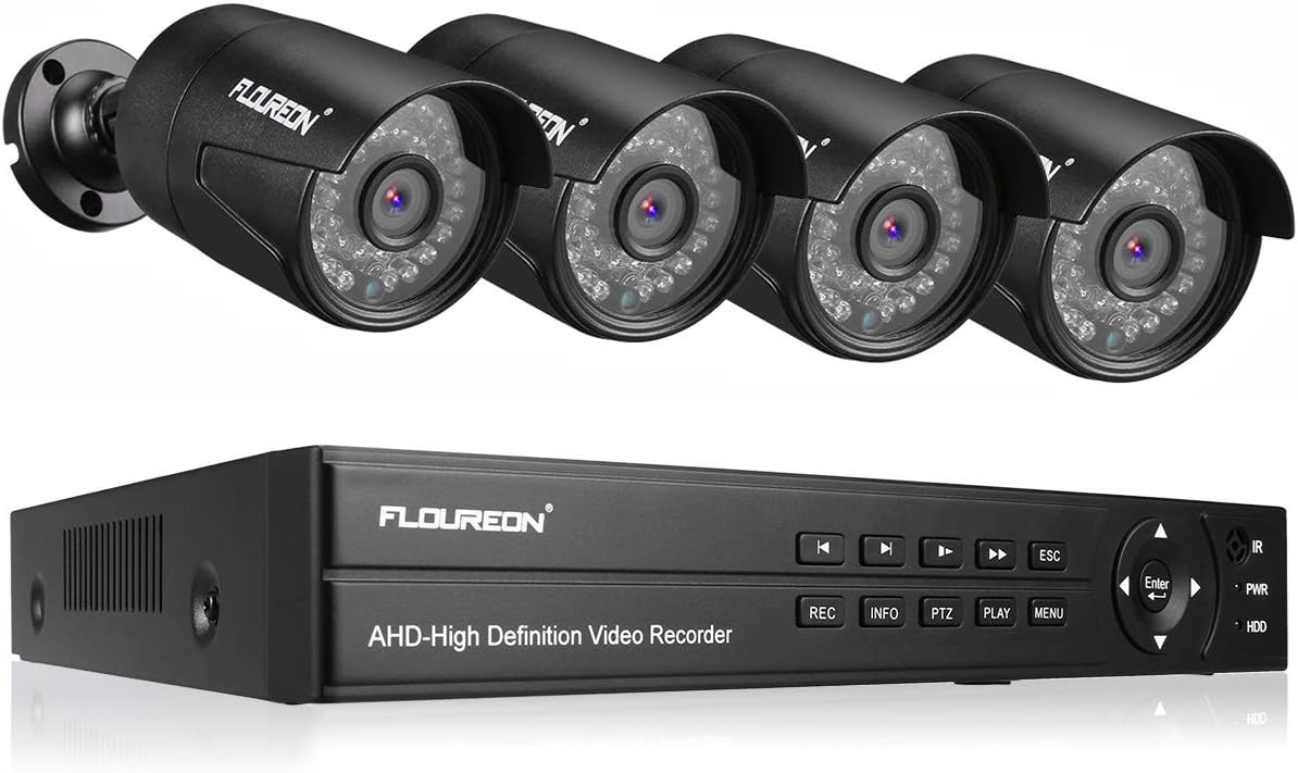 Amazon.com : FLOUREON 8CH 5-IN-1 Security Camera System 1080N AHD Video ...