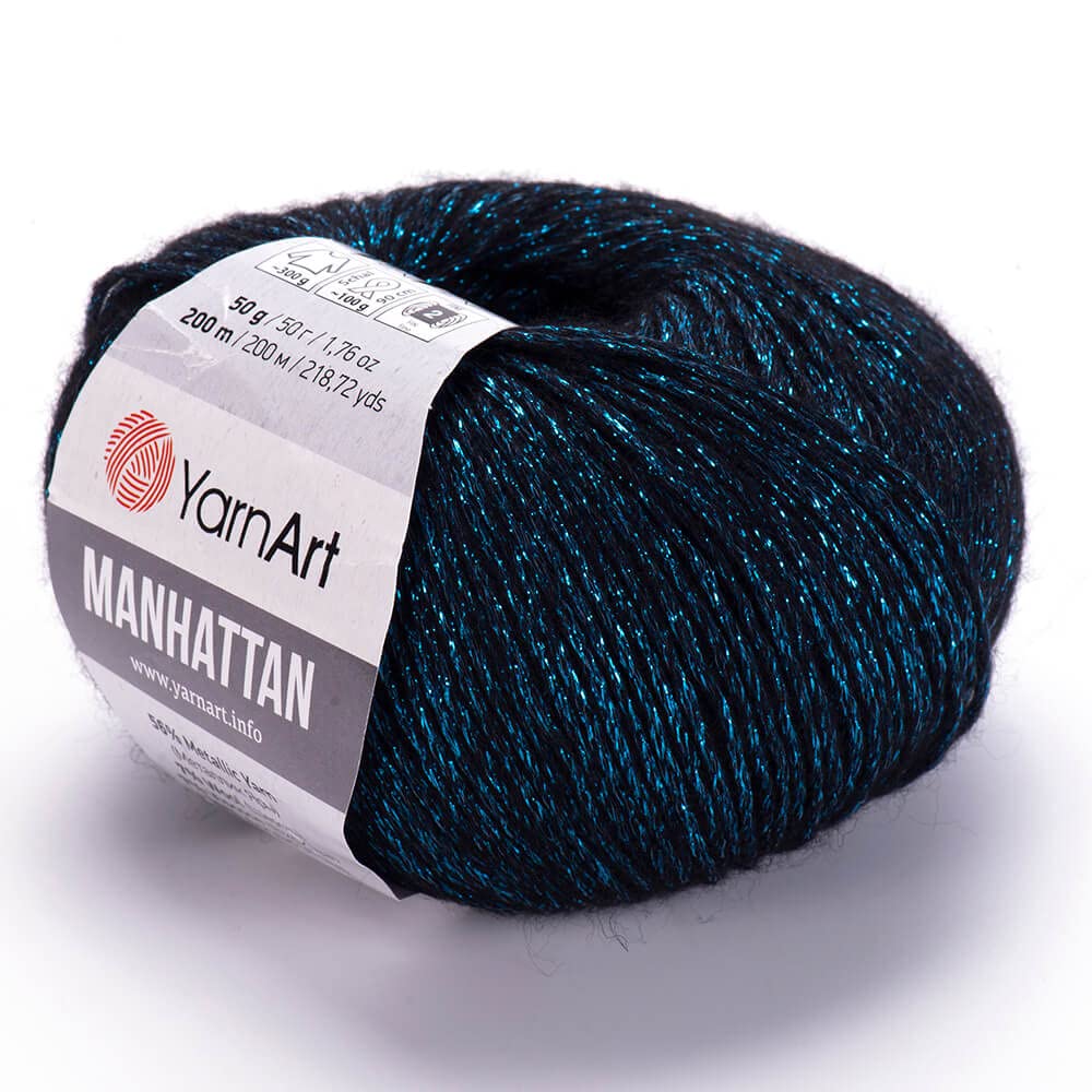YARNART Manhattan - Glittery Knitting Yarn, Sparkle Yarn, Shiny ...