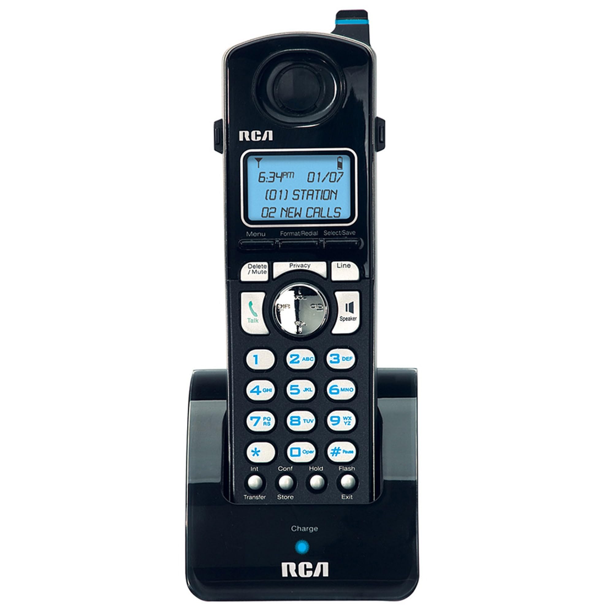 Amazon.com : RCA DECT 6.0 Accessory Handset RCA-H5401RE1,Black ...