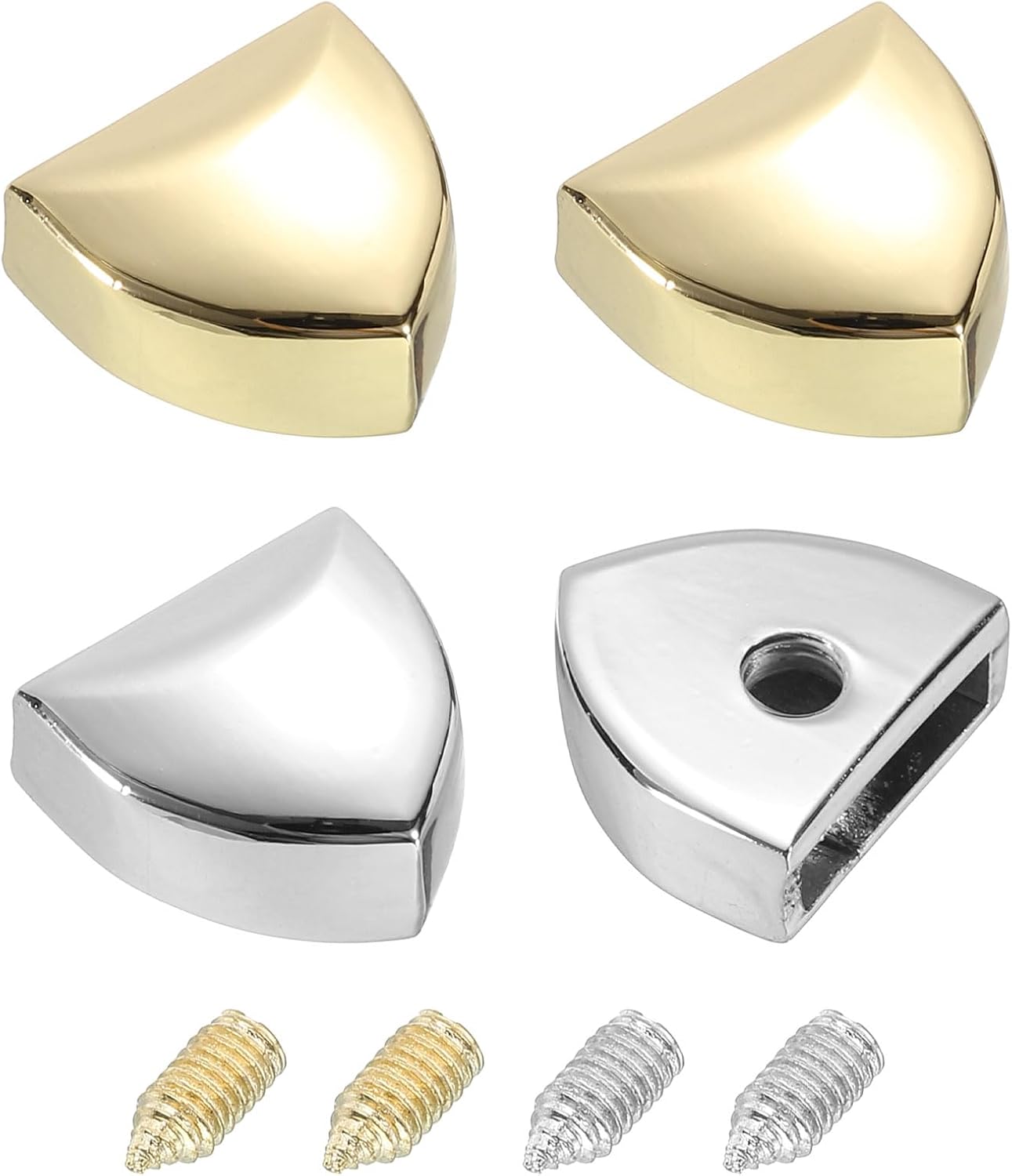 Amazon.com: uxcell 4Pcs Metal Zipper Stoppers, Belt Tip with Screw Pull ...