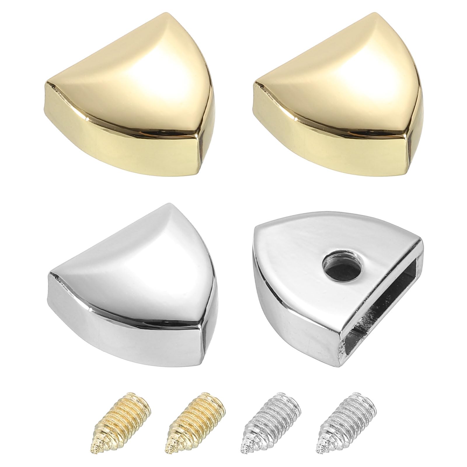 Amazon.com: uxcell 4Pcs Metal Zipper Stoppers, Belt Tip with Screw Pull ...