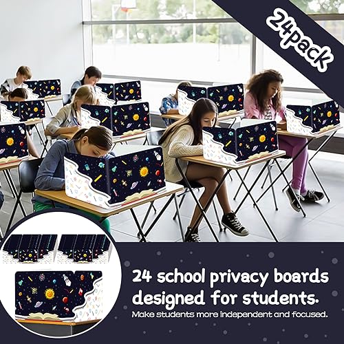 Snapklik.com : 24 Pack Privacy Shields For Student Desks, Colored ...