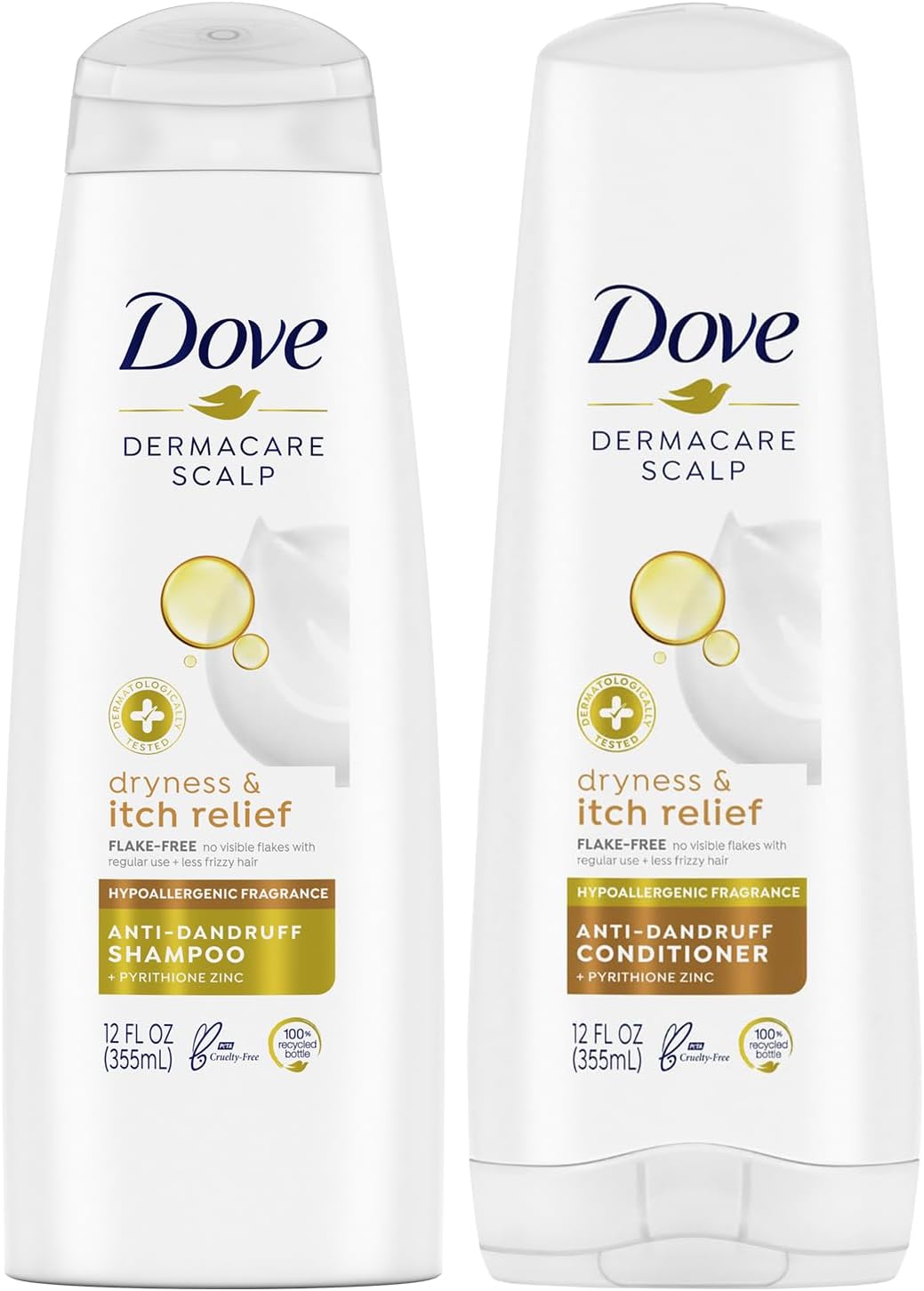 Amazon.com : Dove Anti-Frizz Oil Therapy Shampoo & Conditioner - 40oz ...