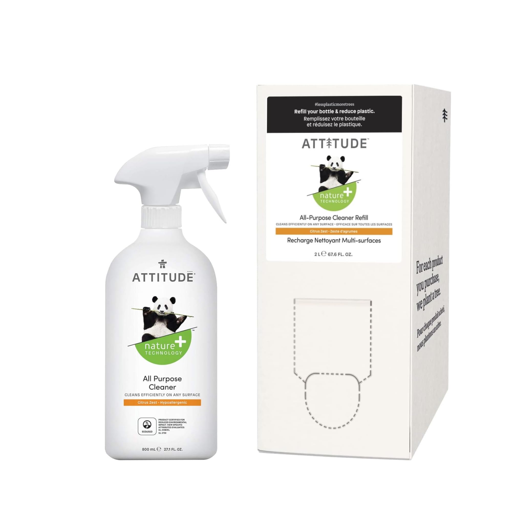 Amazon.com: Bundle of ATTITUDE Multipurpose Spray Cleaner, Efficient ...