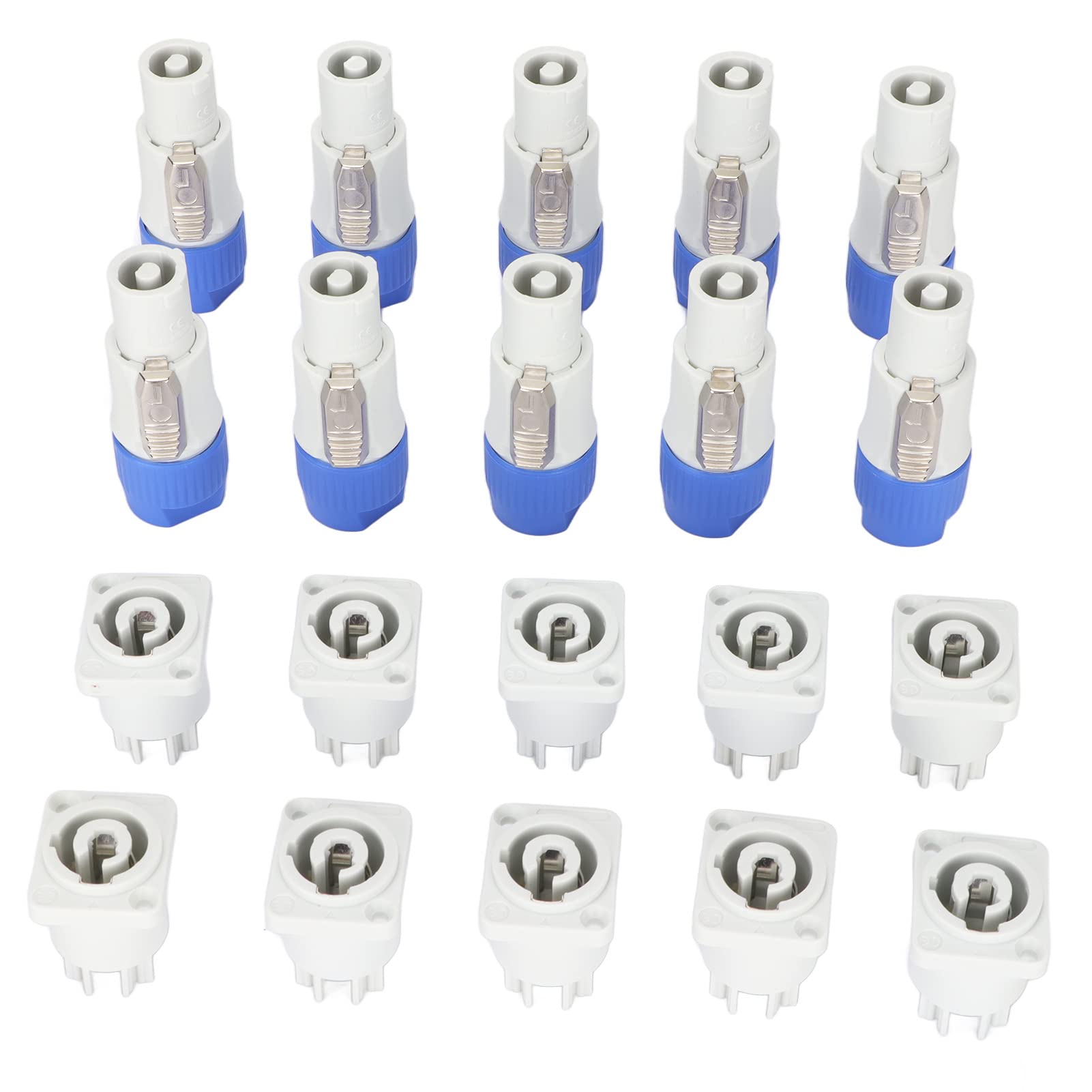 Buy 3 Pin AC PowerCon Male and Female Head Connectors,250V 20A,Plug and ...