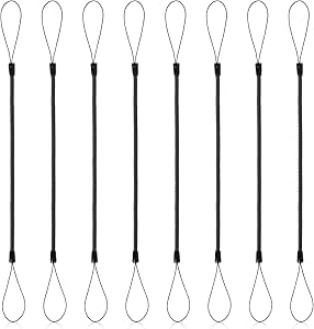 Amazon.com: 8 PCS Elastic Lanyard Tether Retractable Spring Coil Strap ...