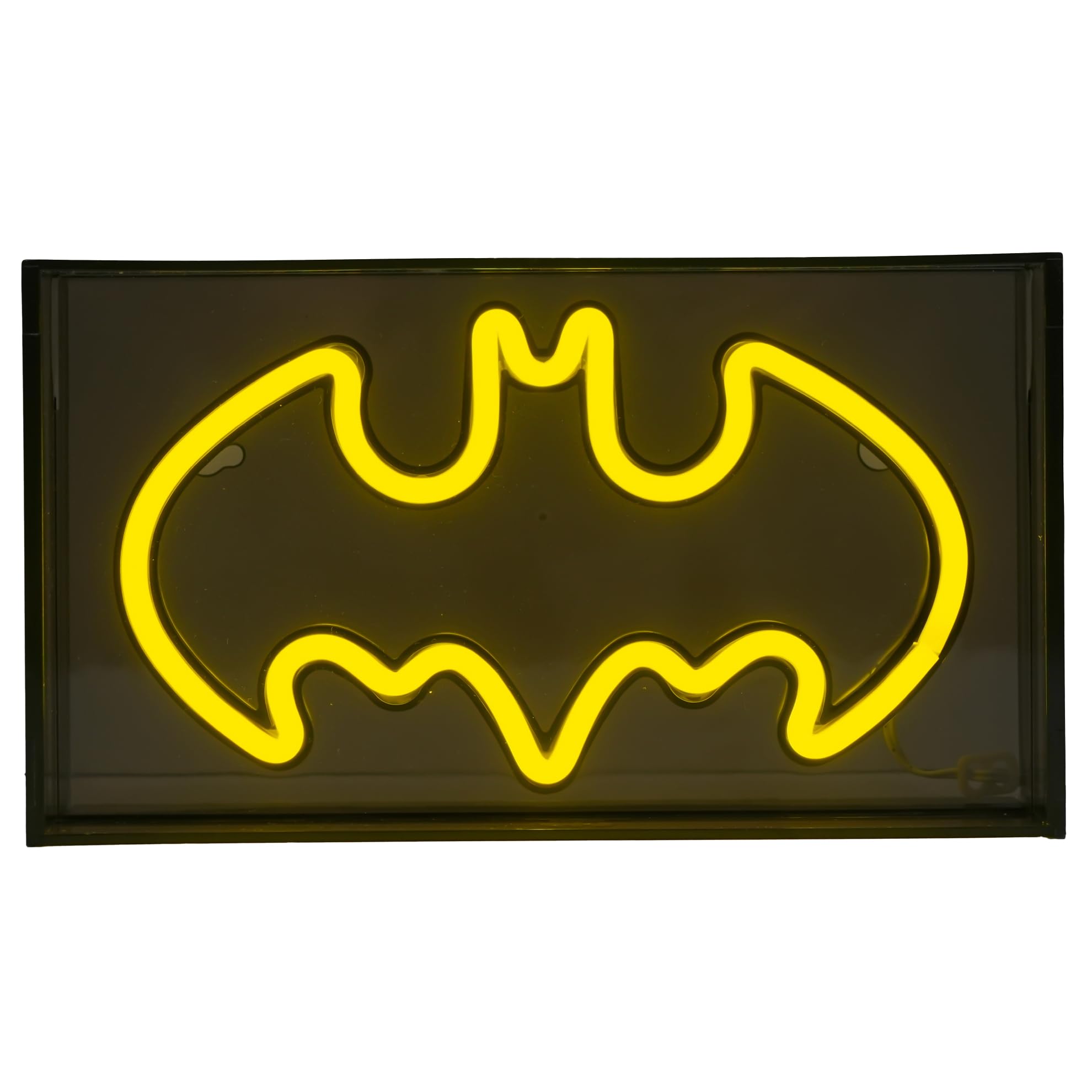 Amazon.com: DC Comics Batman Logo Acrylic Light Up Neon Sign for Wall ...
